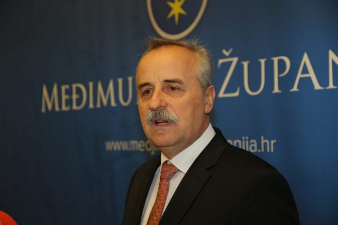 Mladen Novak, predsjednik Skupštine i župan Matija Posavec, na ...