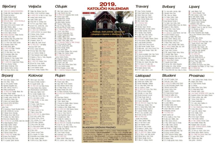 U Međimurskim novinama darujemo katolički kalendar!