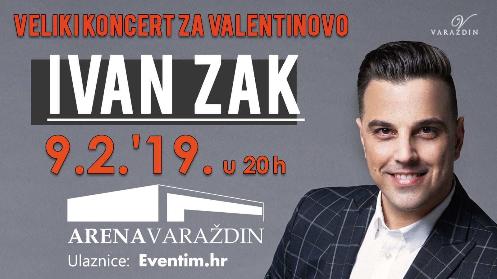 NAJAVA: VALENTINOVSKI koncert Ivana Zaka u Areni Varaždin!