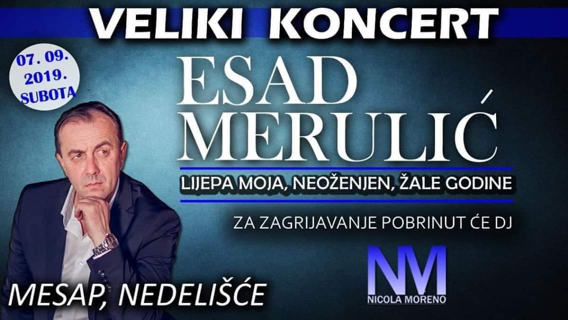 ESAD MERULIĆ na Mesapu 7. rujna, pogledajte gdje nabaviti ulaznice!