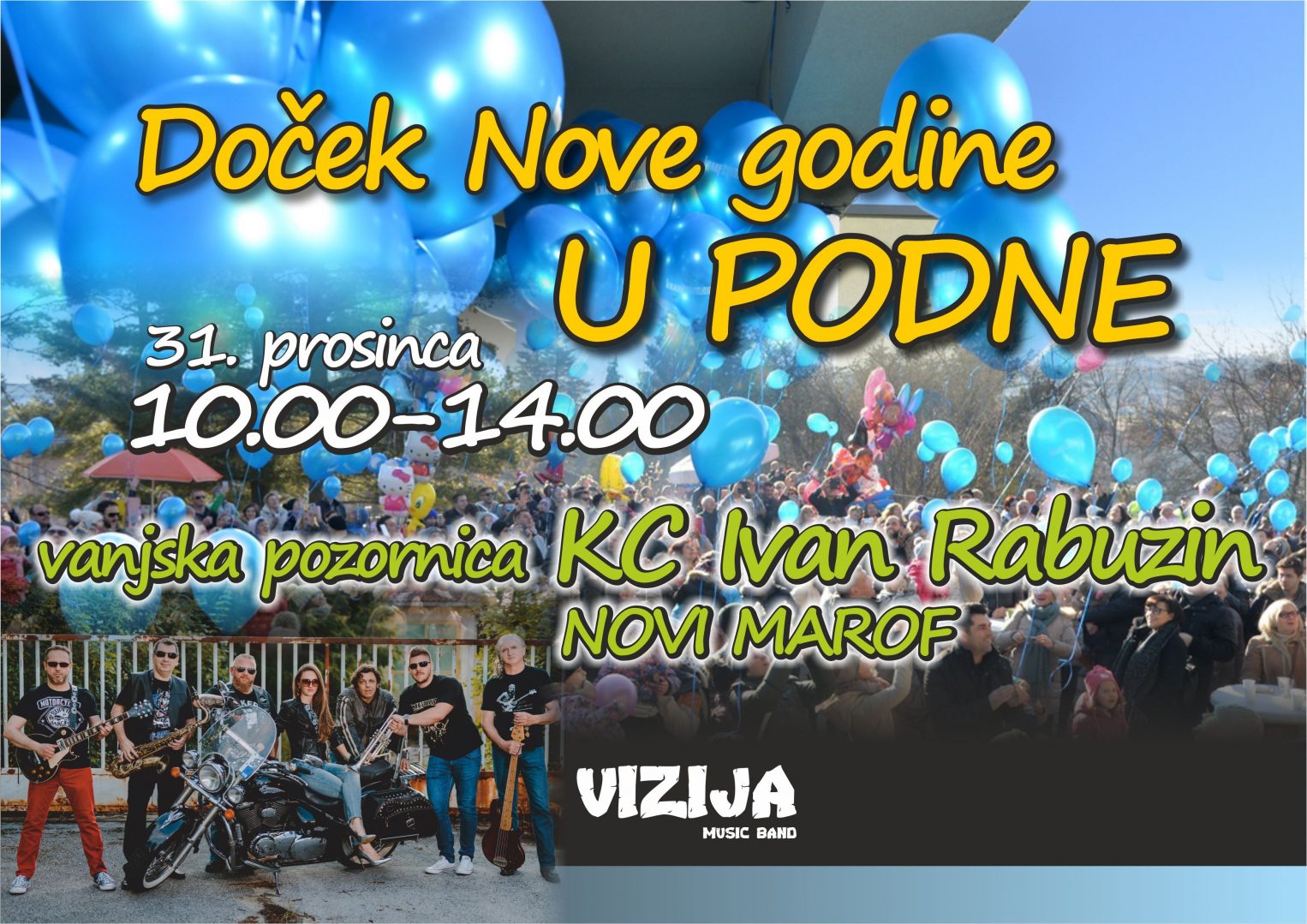 Doček Nove godine u podne u Novom Marofu Doček Nove godine u podne u Novom Marofu
