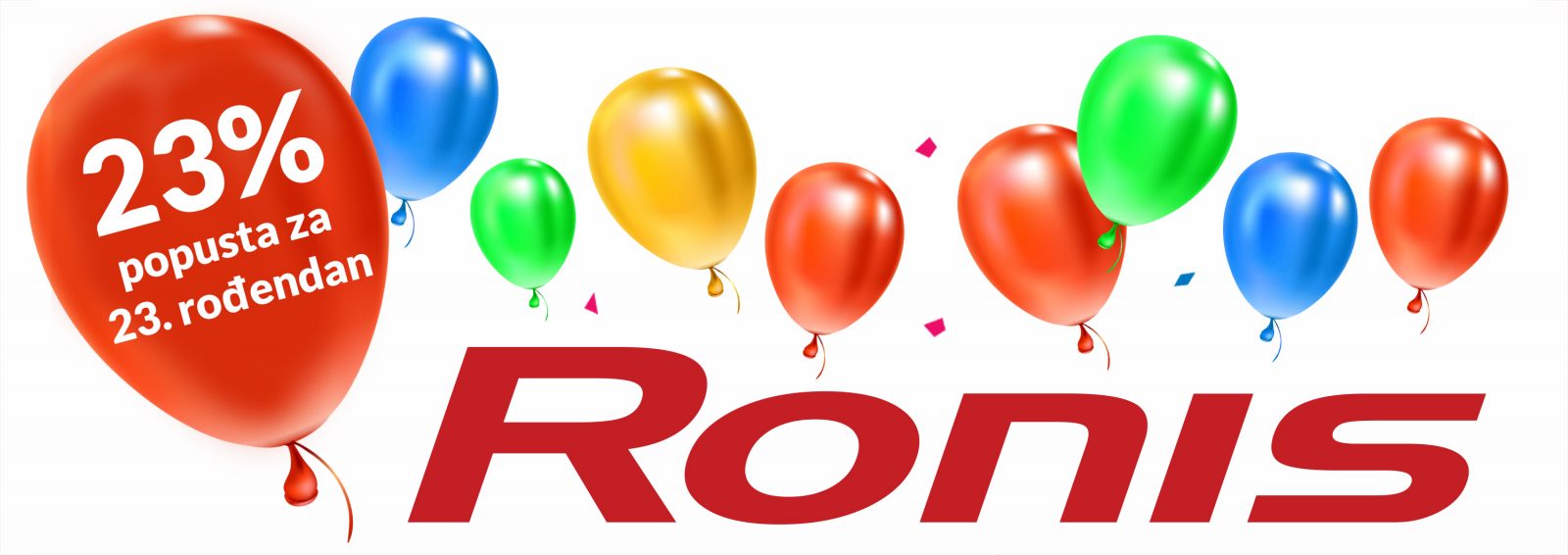 Ronis slavi rođendan i časti popustima!