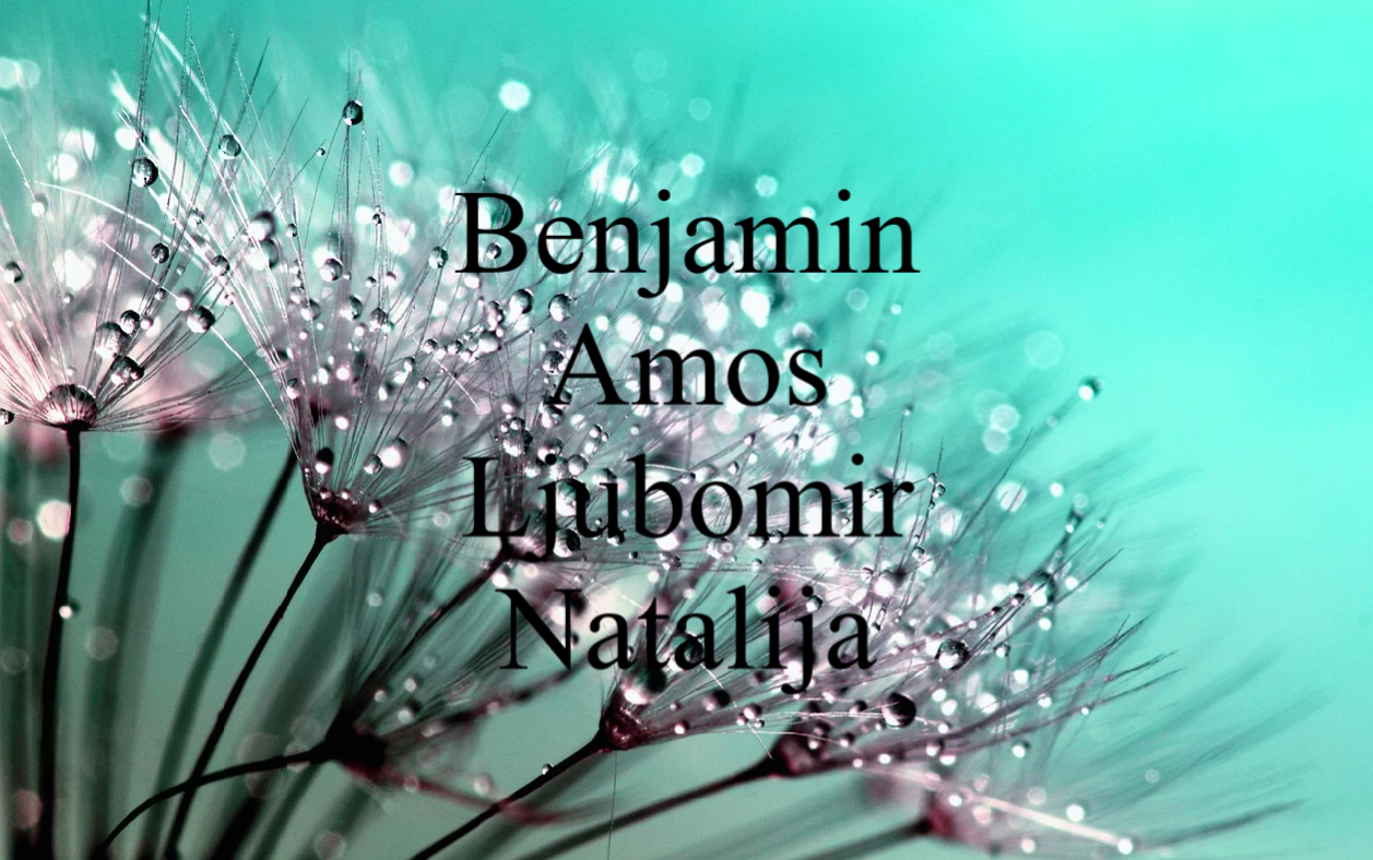 Benjamin, Amos, Ljubomir i Natalija danas imaju imendan