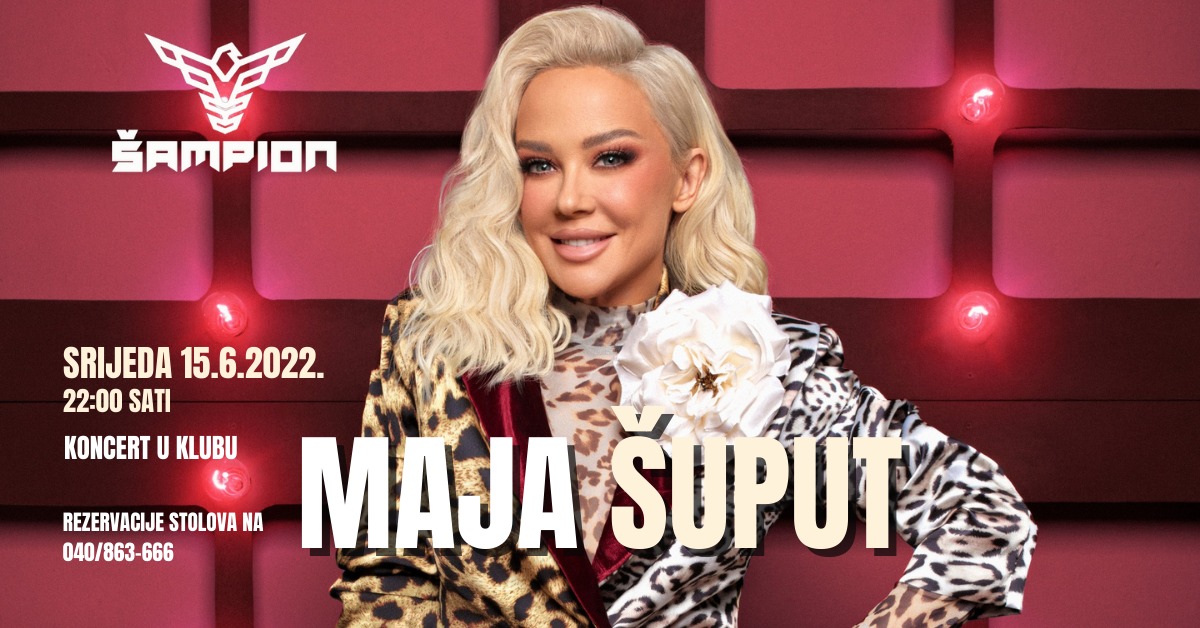 Kraljica zabave, Maja Šuput dolazi u Domašinec!