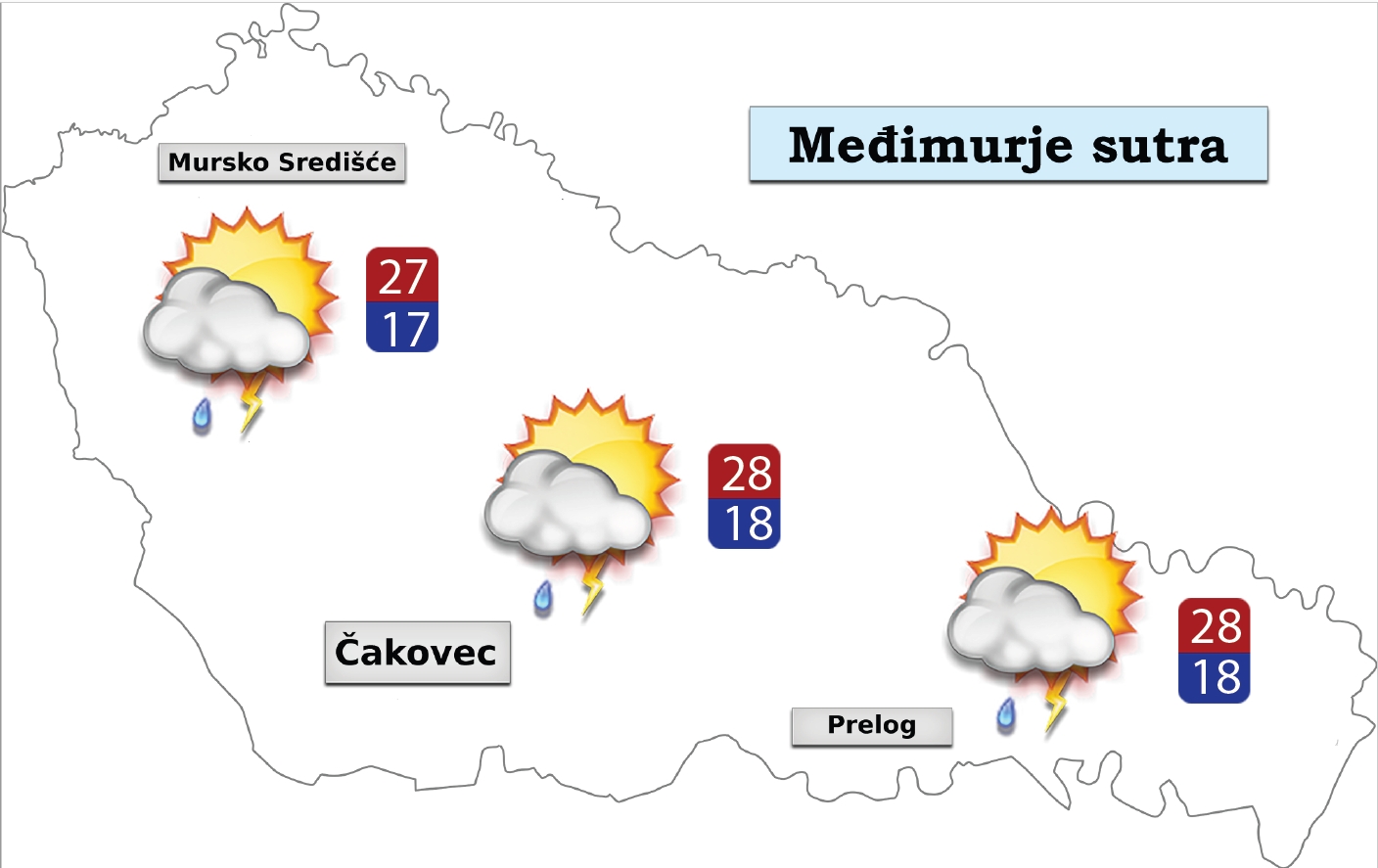 Vremenska prognoza: Toplo i sparno uz mogući pljusak