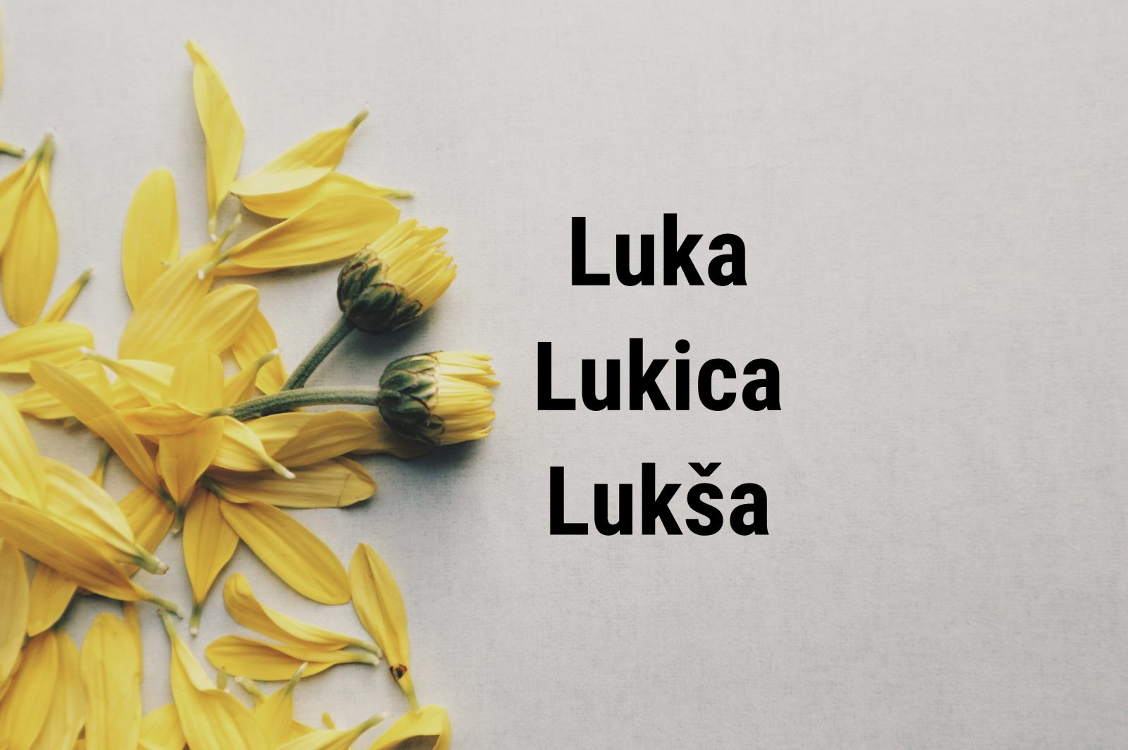 Imendan danas slave Luka, Lukica i Lukša