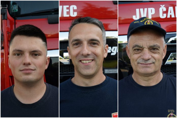 Damir Perhoč, Marcel Dvorščak i Danijel Novak pomažu kolegama na moru