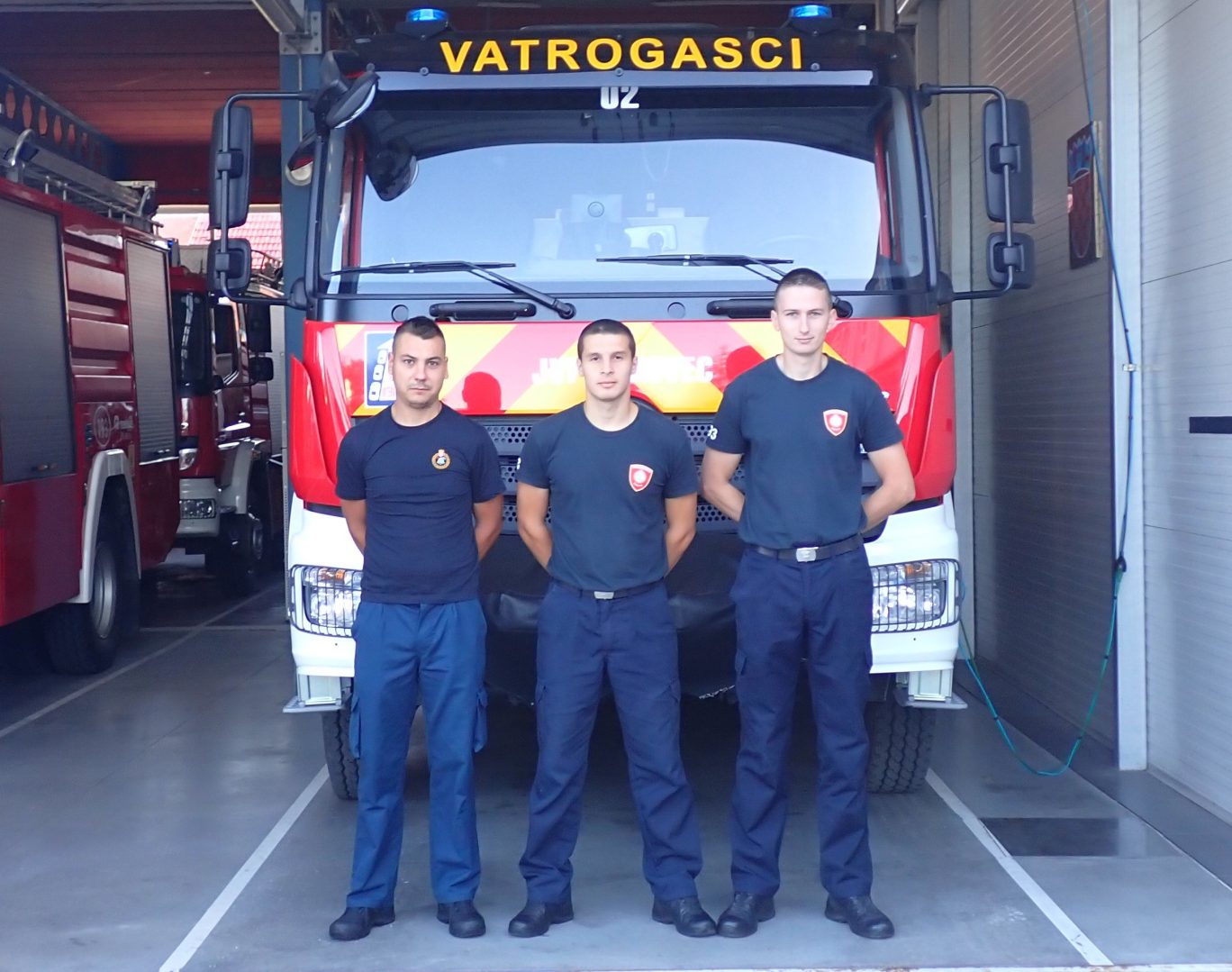 Vatrogasci Renato Matoša, Damir Tomašić i Luka Toplek na službi u ...