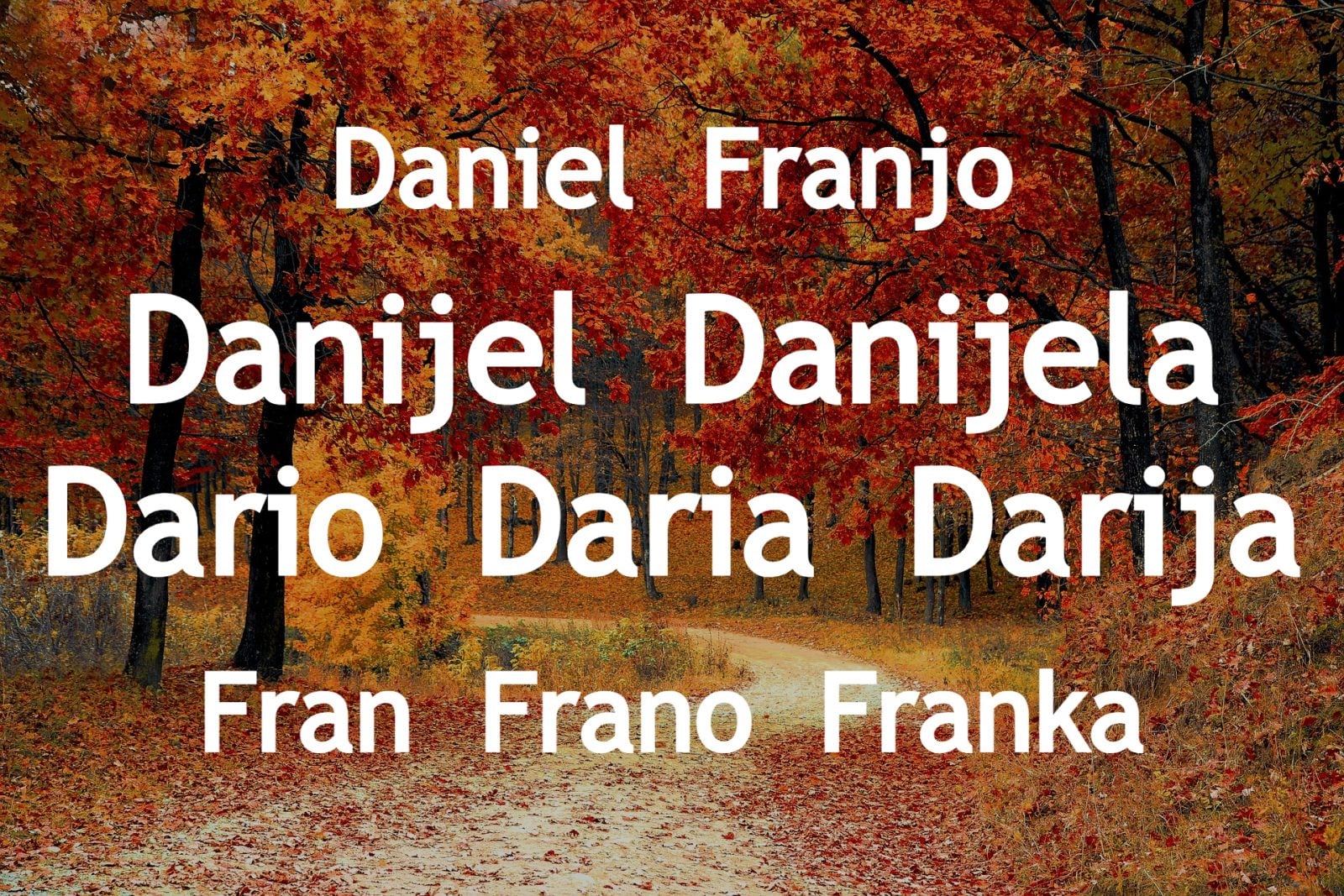 Imendan danas slave Danijel, Danijela, Daniel, Dario, Daria, Darija ...
