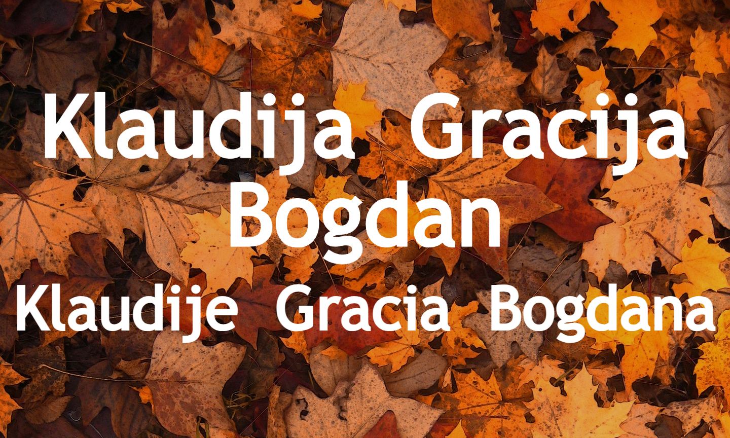 Danas je njihov dan: Imendan slave Klaudija, Klaudije, Gracija, Gracia, Bogdan i Bogdana