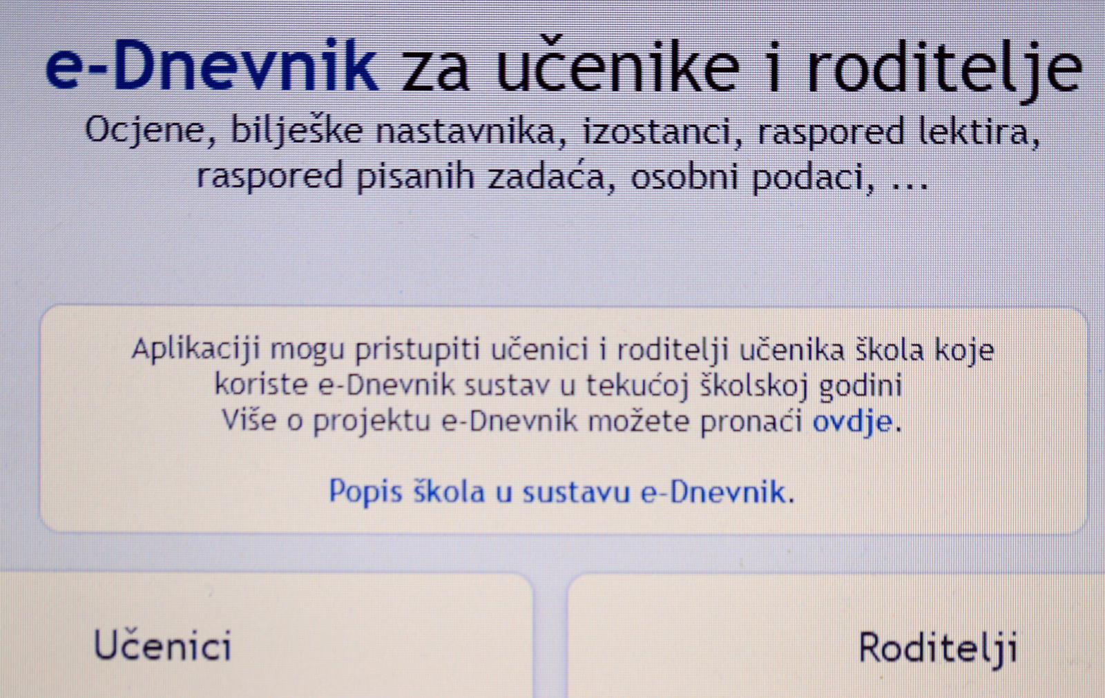 Roditelji će moći putem e-dnevnika opravdati izostanak s nastave?