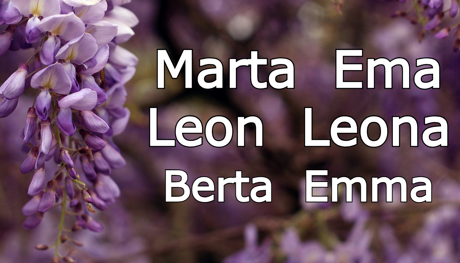 Imendan danas slave Marta, Ema, Emma, Leon, Leona i Berta