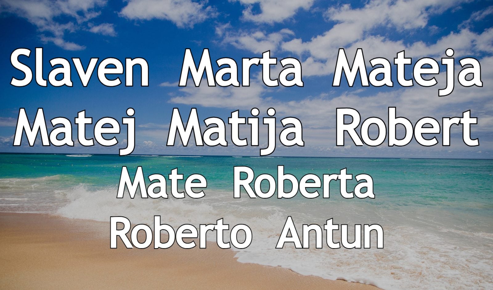 Imendan slave Slaven, Marta, Matej, Mate, Mateja, Matija, Robert, Roberta, Roberto i Antun