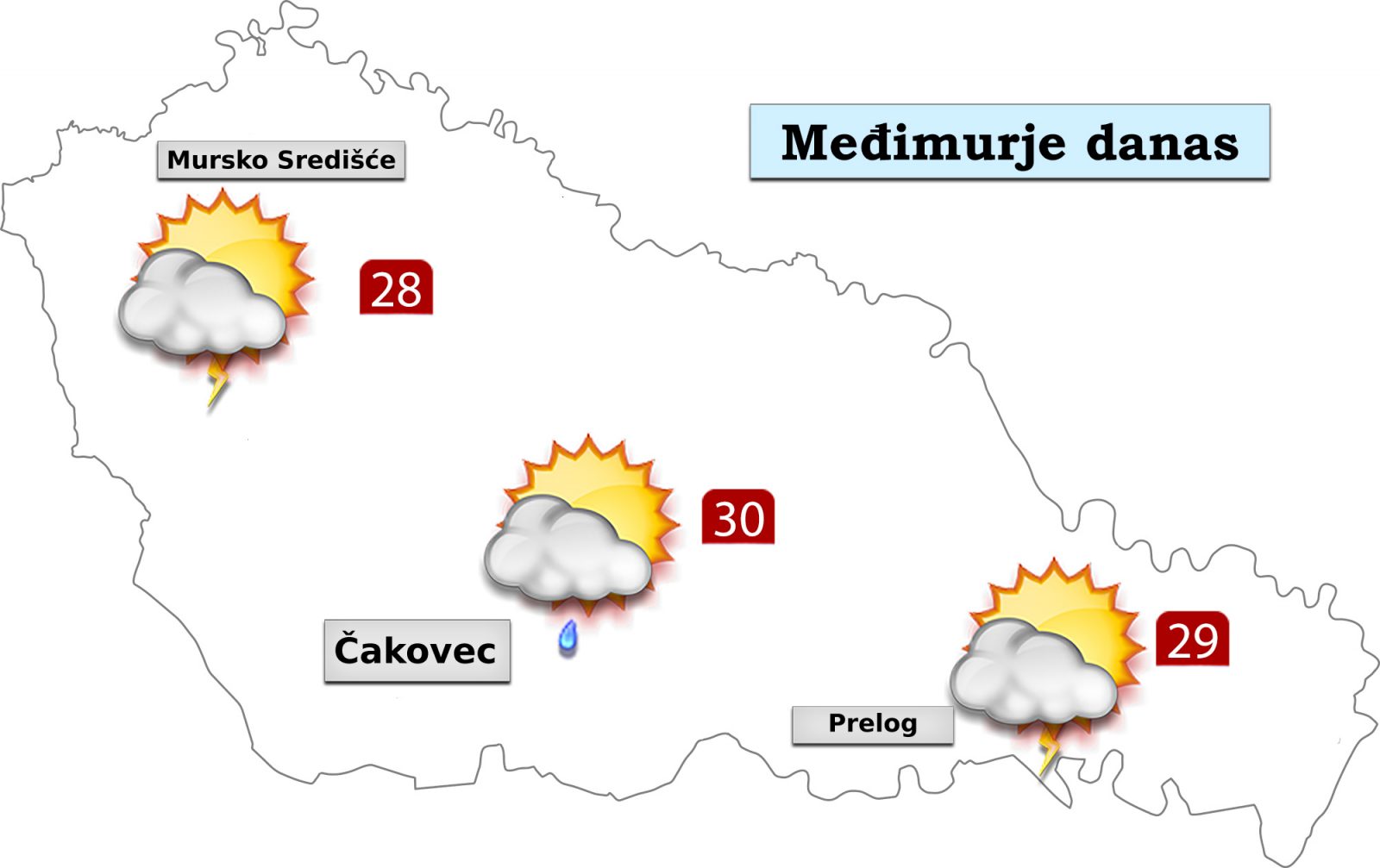 Vremenska prognoza: Malo manje vruće, sa izmjenom oblaka i sunca