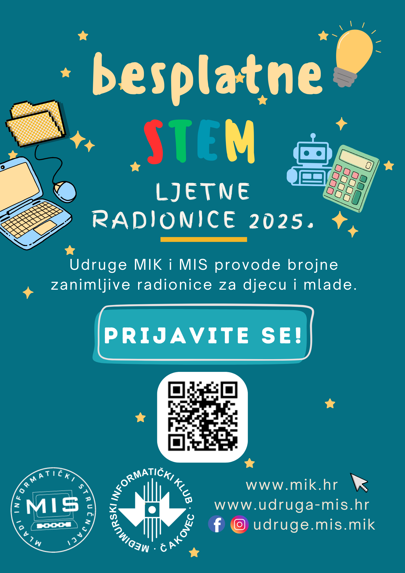 Besplatne STEM radionice za djecu i mlade!